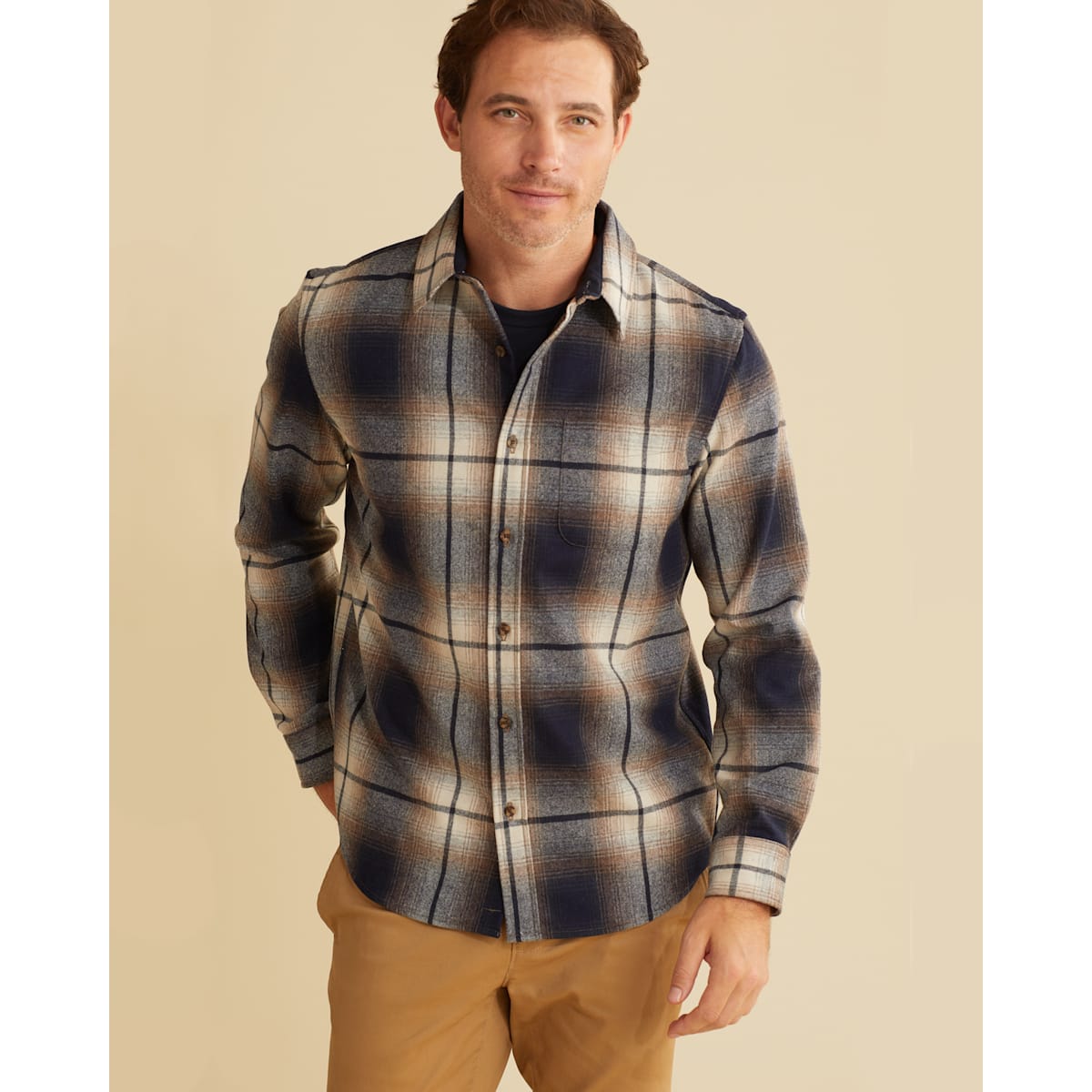 PENDLETON Plaid Wool Box Shirt-