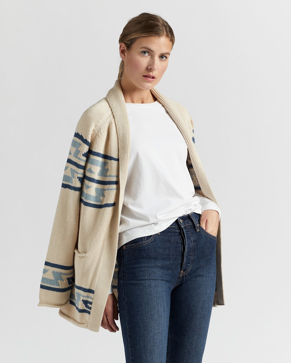 WOMEN'S ROCK POINT COTTON CARDIGAN | Pendleton