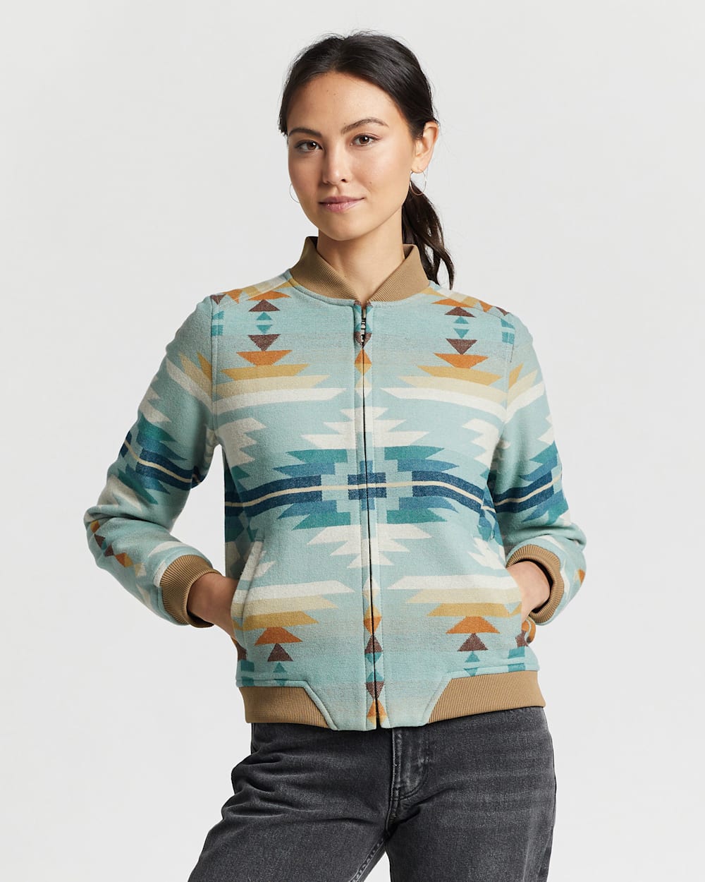 WOMEN'S WOOL BOMBER JACKET | Pendleton