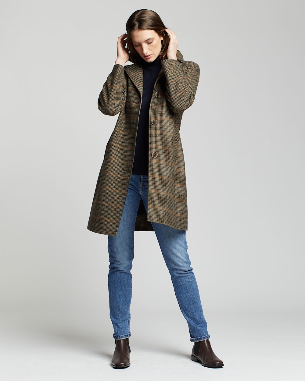 WOMEN'S TWEED WALKER WOOL COAT
