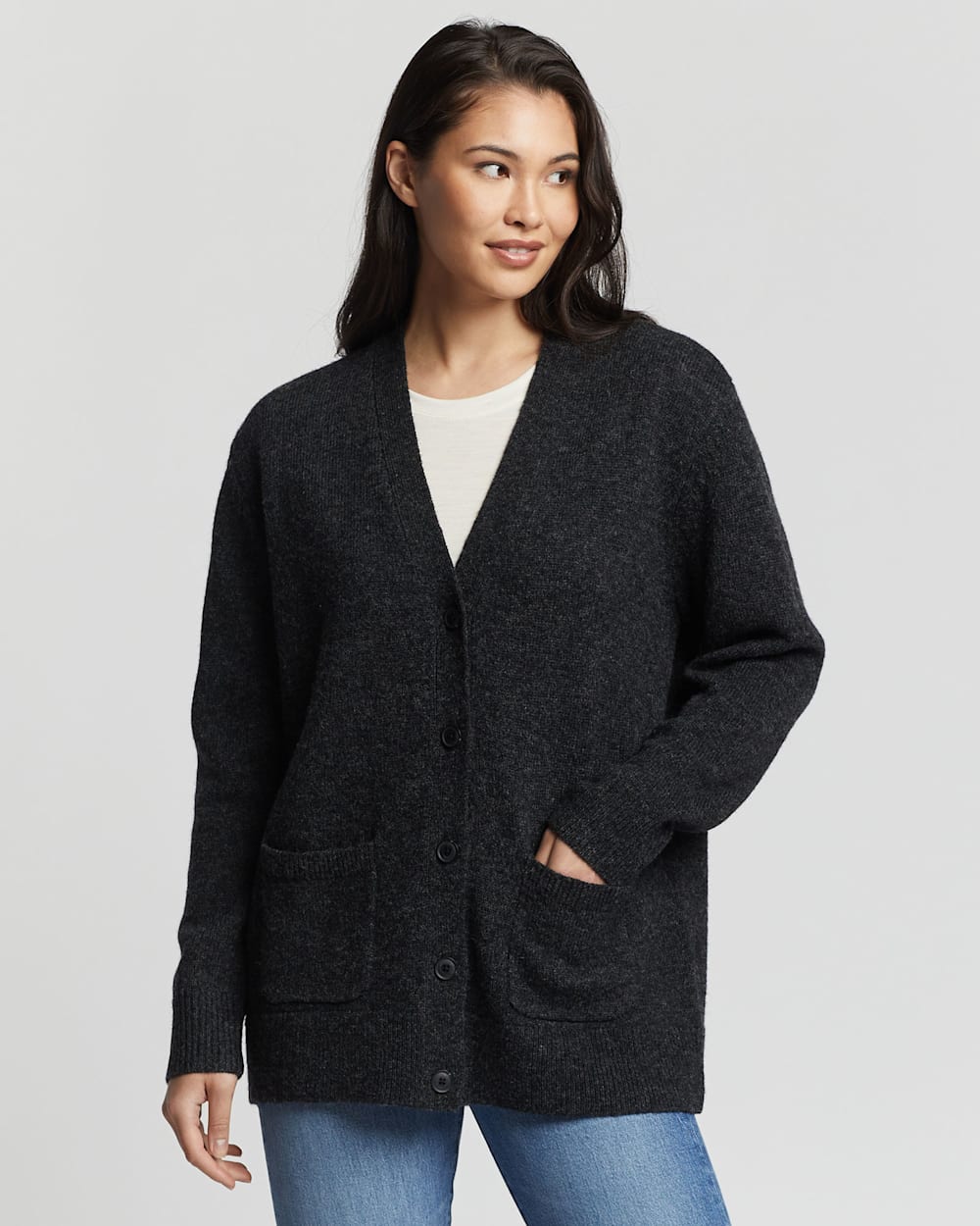 WOMEN'S BOYFRIEND SHETLAND WOOL CARDIGAN | Pendleton