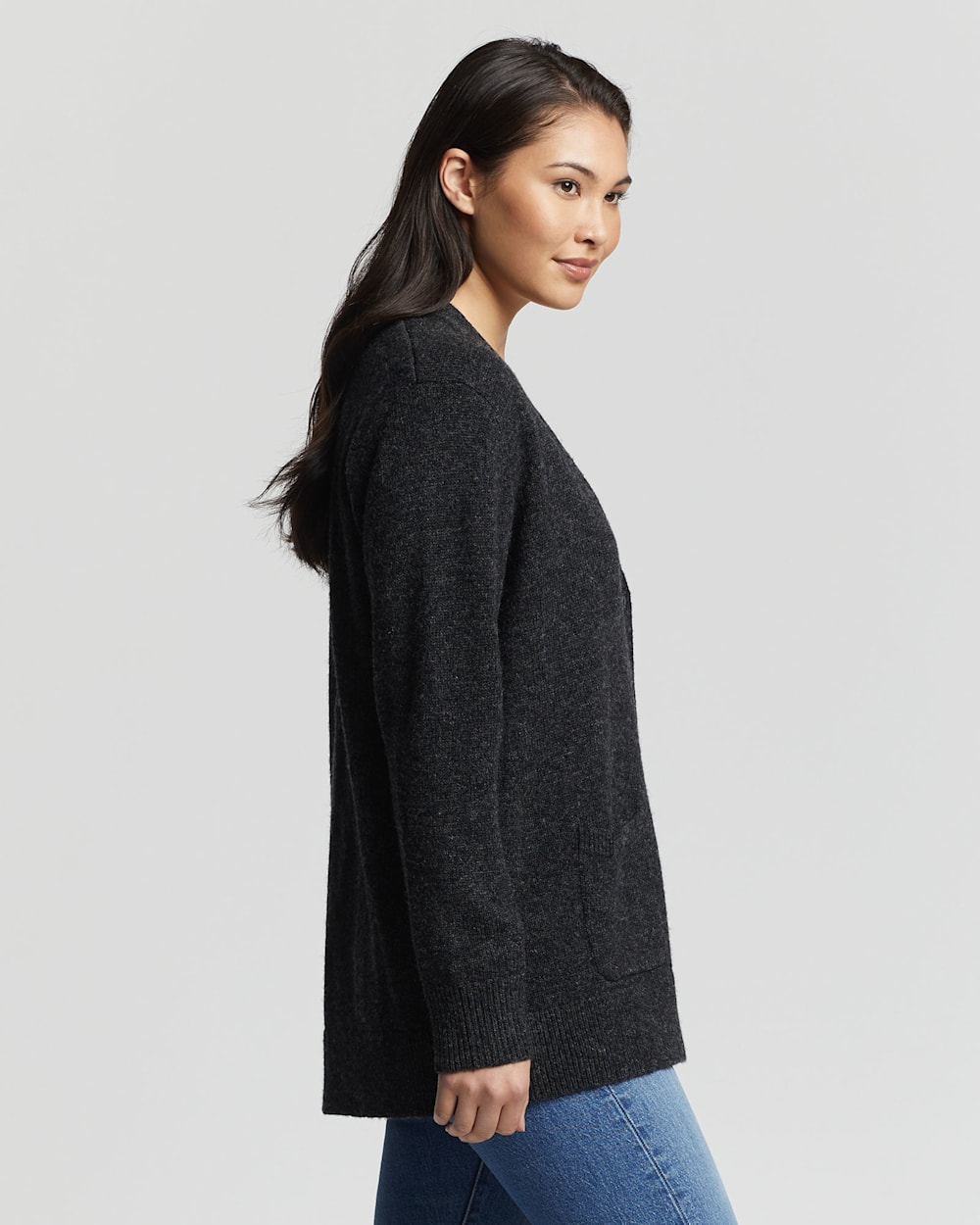 WOMEN'S BOYFRIEND SHETLAND WOOL CARDIGAN