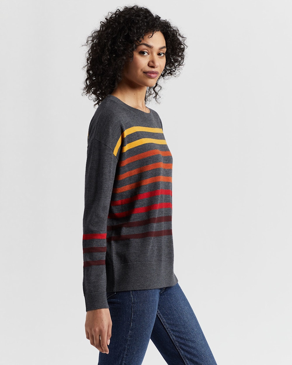 WOMEN'S TIMELESS MERINO STRIPED CREW | Pendleton