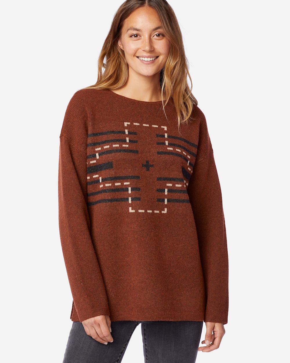 WOMEN'S DROP SHOULDER LAMBSWOOL SWEATER | Pendleton