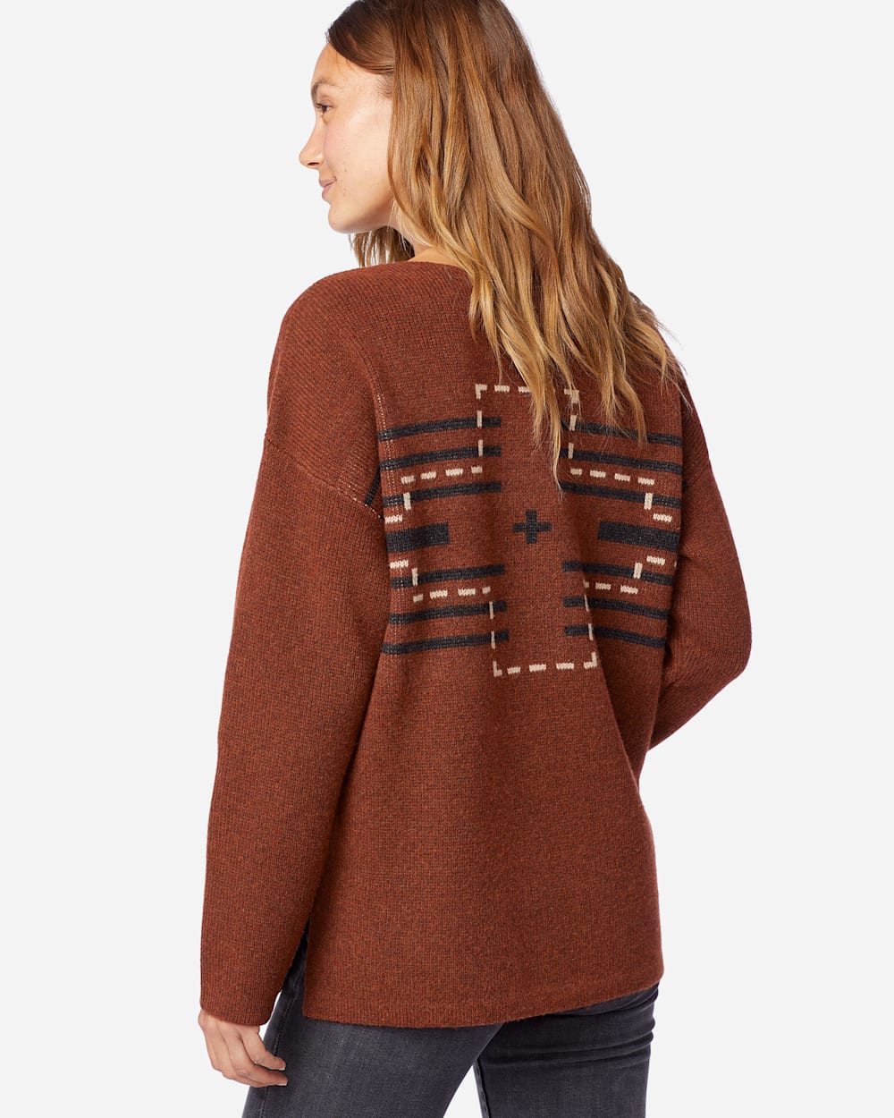 WOMEN'S DROP SHOULDER LAMBSWOOL SWEATER | Pendleton