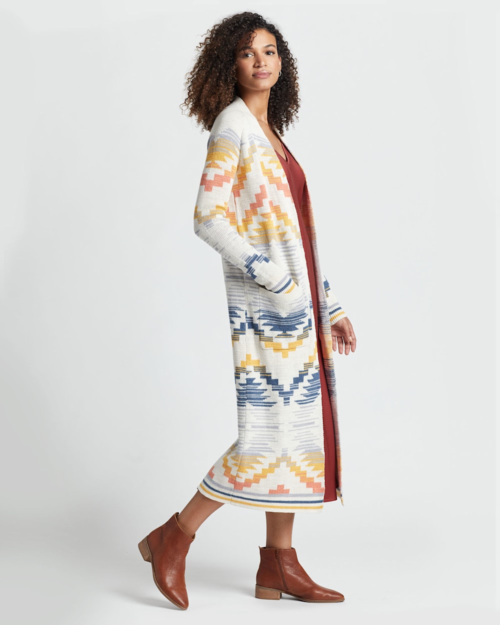 WOMEN'S PACIFIC GRAPHIC DUSTER SWEATER