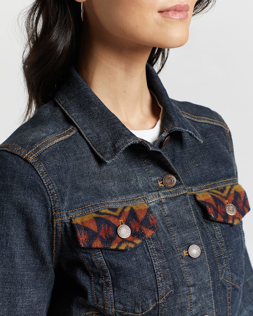 WOMEN'S DENIM/WOOL JEAN JACKET