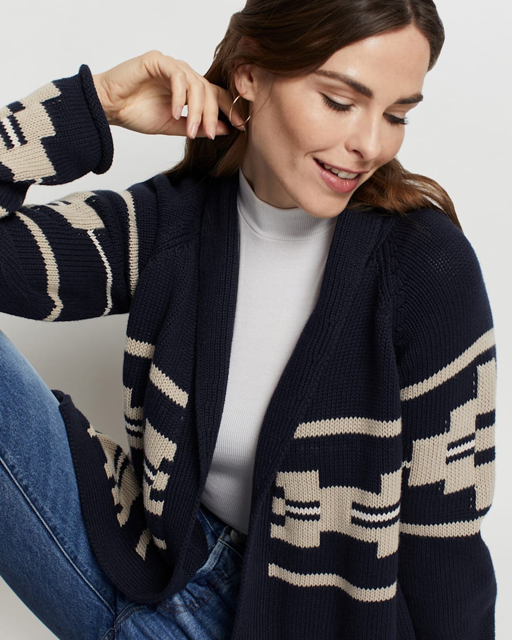 WOMEN'S ROCK POINT COTTON CARDIGAN | Pendleton