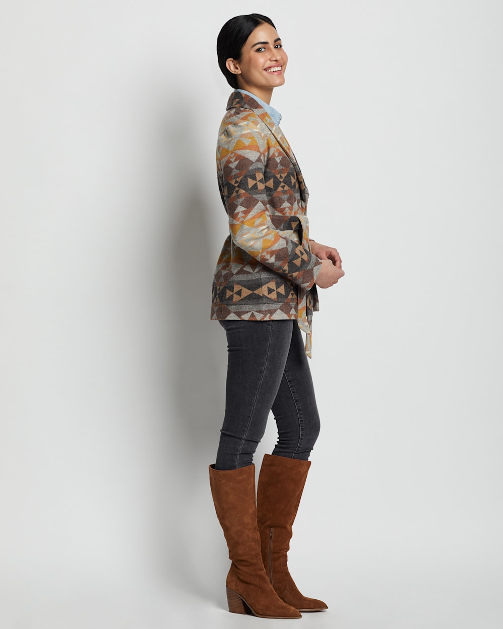 WOMEN'S WOOL WRAP JACKET