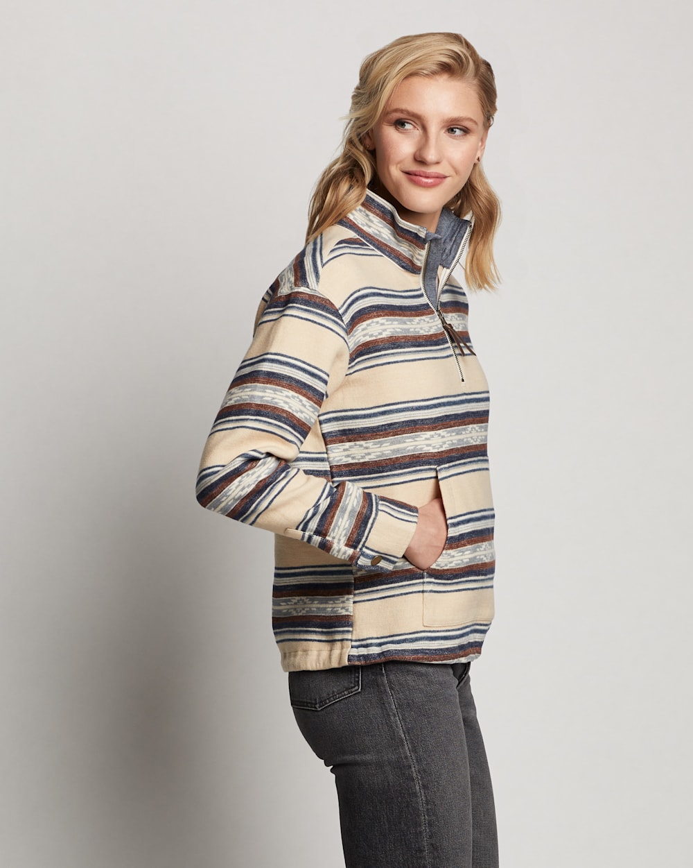 WOMEN'S HALF-ZIP DOUBLESOFT PULLOVER