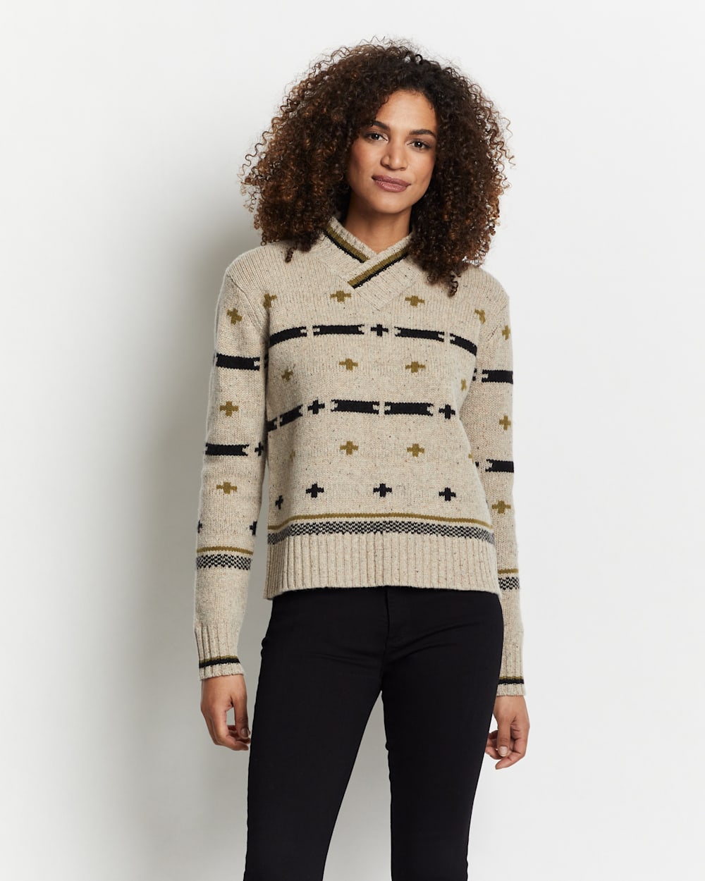WOMEN'S HALLIE GRAPHIC MERINO SWEATER
