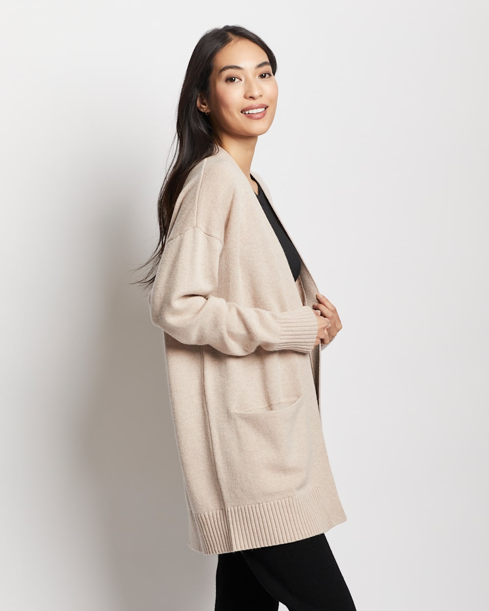 WOMEN'S MERINO/CASHMERE COCOON CARDIGAN