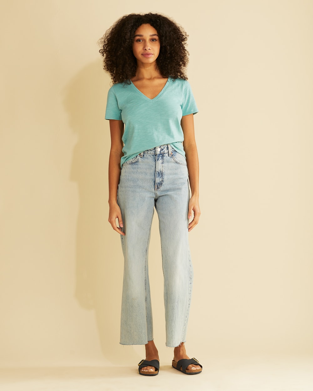 WOMEN'S SHORT-SLEEVE COTTON SLUB TEE