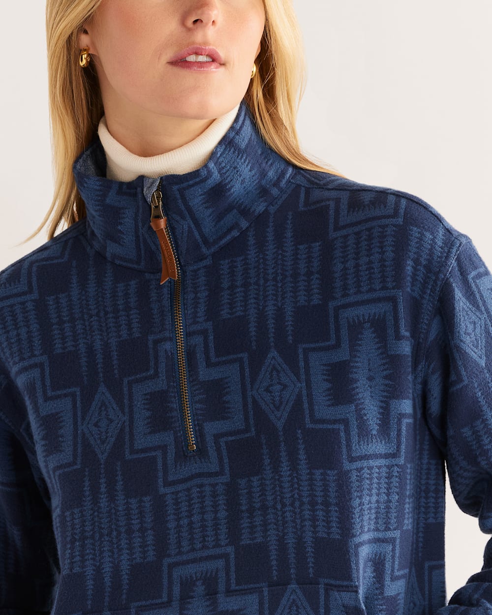 Stay Warm in the Women's Doublesoft Half-Zip Pullover | Pendleton