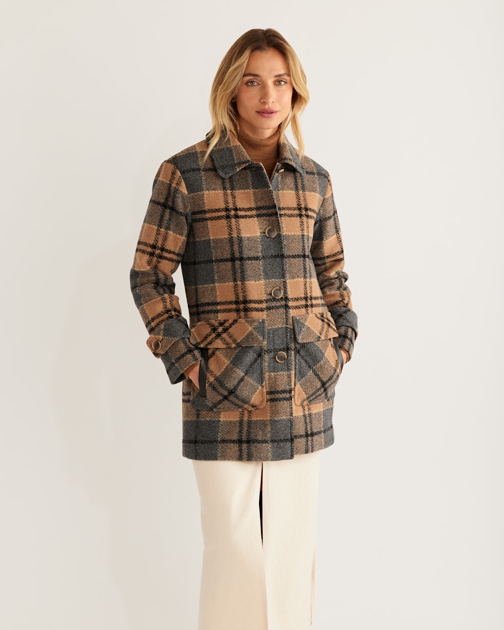 WOMEN'S NAPA BUTTON-FRONT BARN COAT | Pendleton