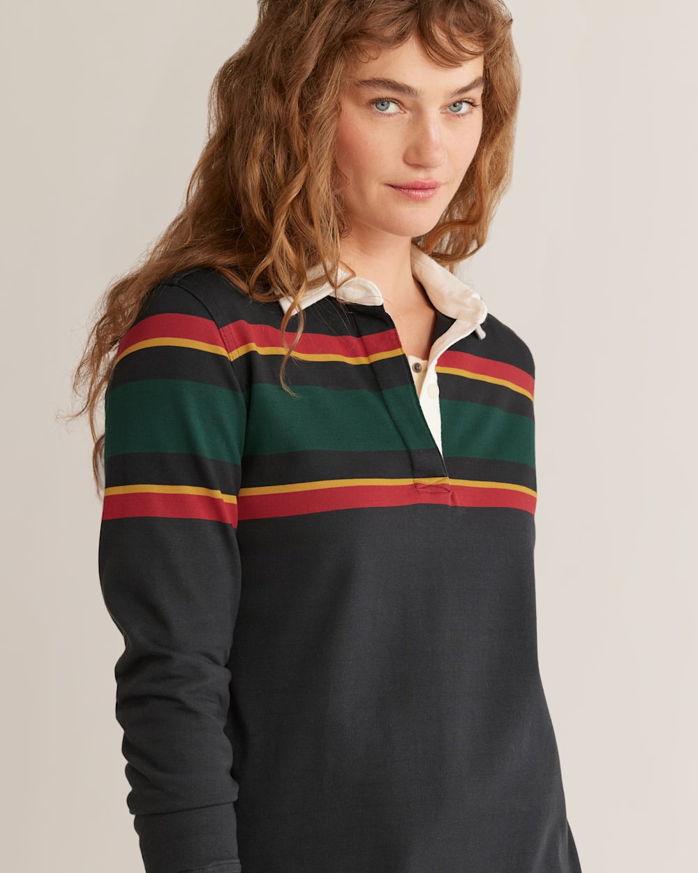 Shop Our Pendleton Women's Striped Rugby Dress in Black | Pendleton