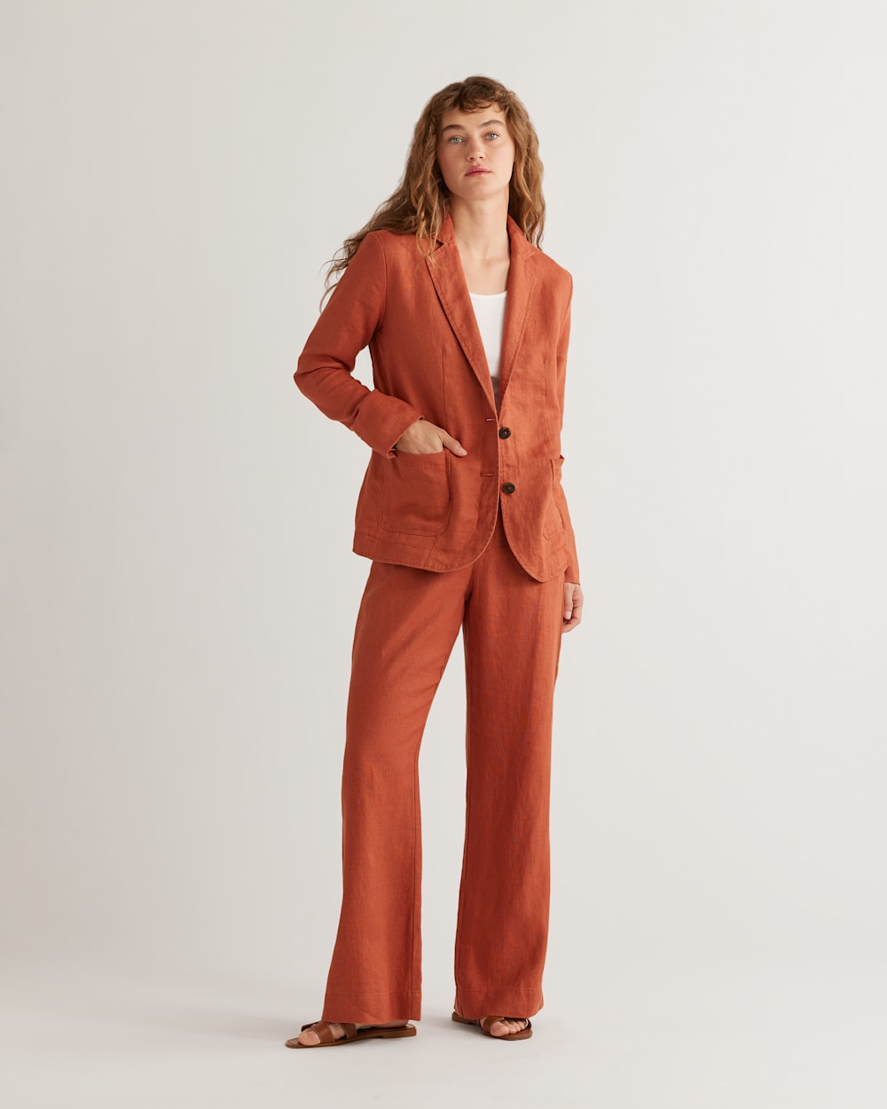 Discover & Shop Women's Birch Bay Linen Blazer | Pendleton