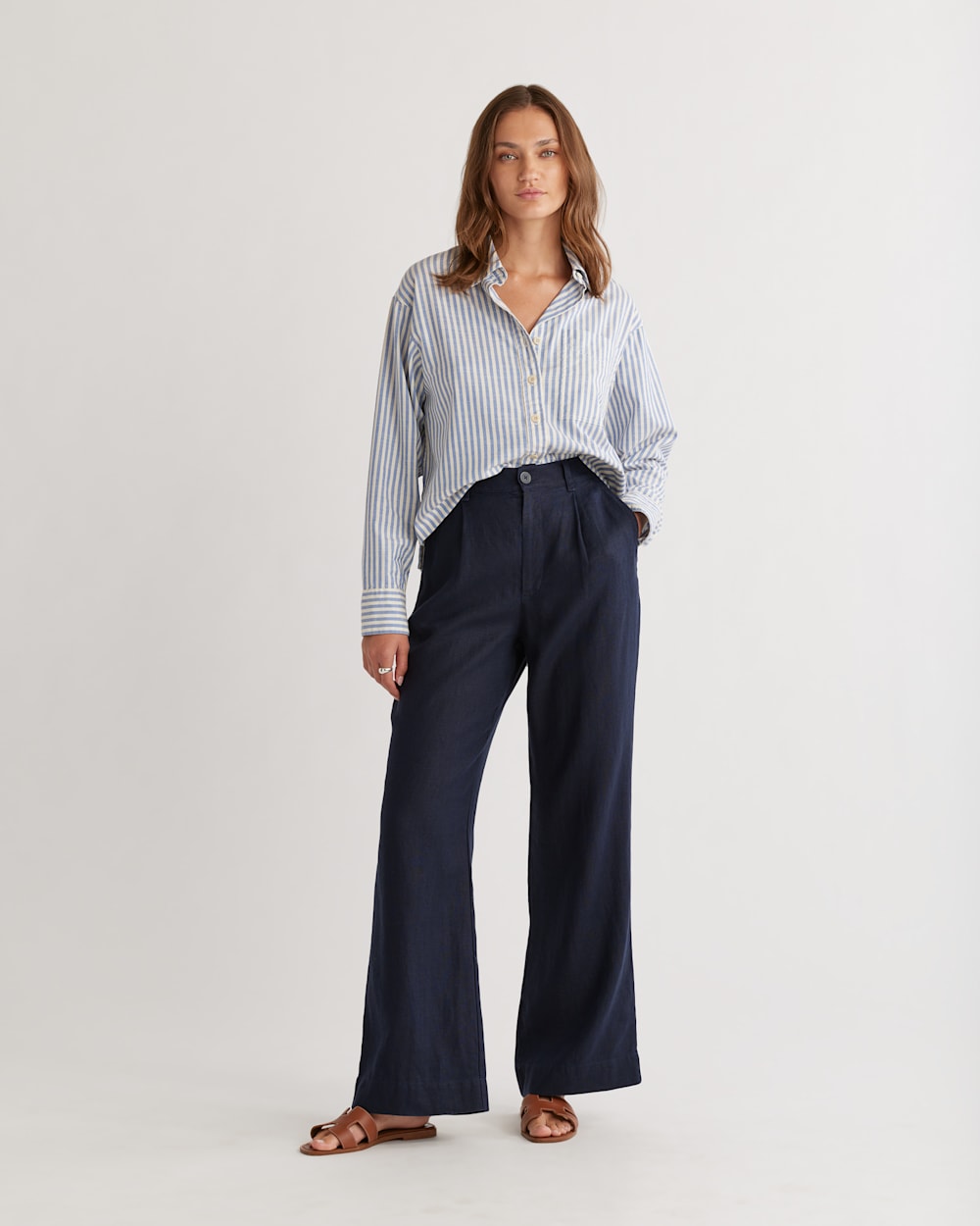 Discover & Shop Women's Birch Bay Linen Trouser Pants | Pendleton