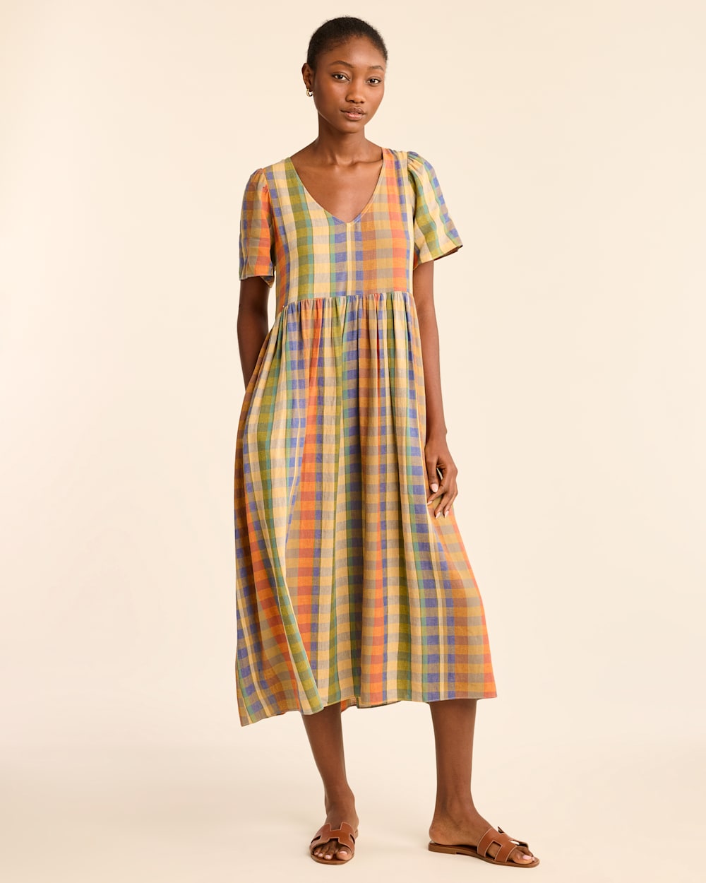 Shop now for the Women's Flora Linen-Blend Midi Dress! | Pendleton