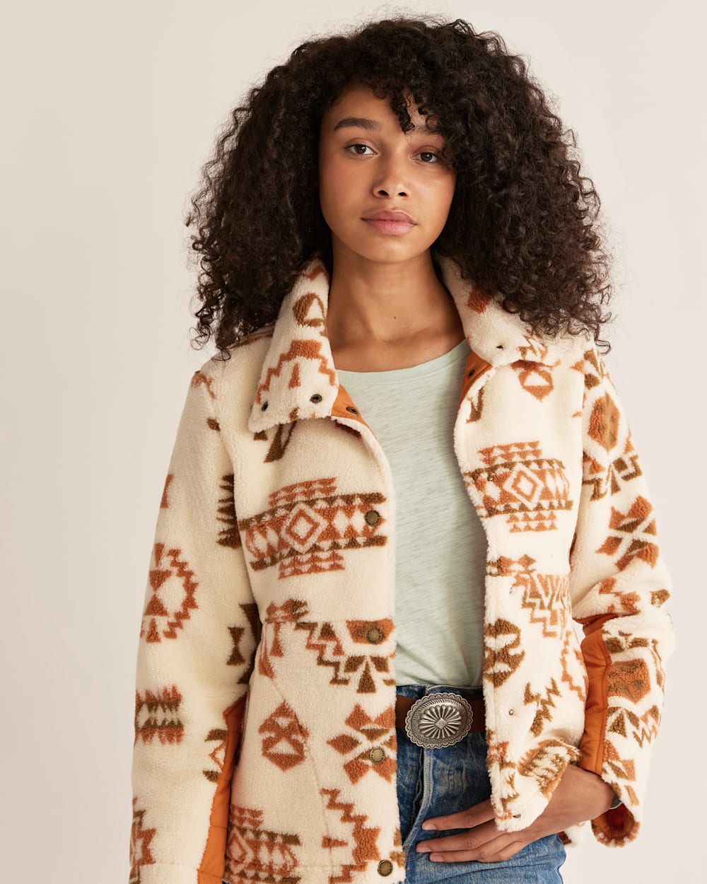 Shop Women's Heather Snap-Front Fleece Jacket | Pendleton