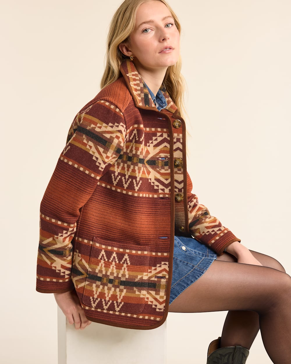 Shop Women's Beacon Rock Reversible Wool Coat | Pendleton