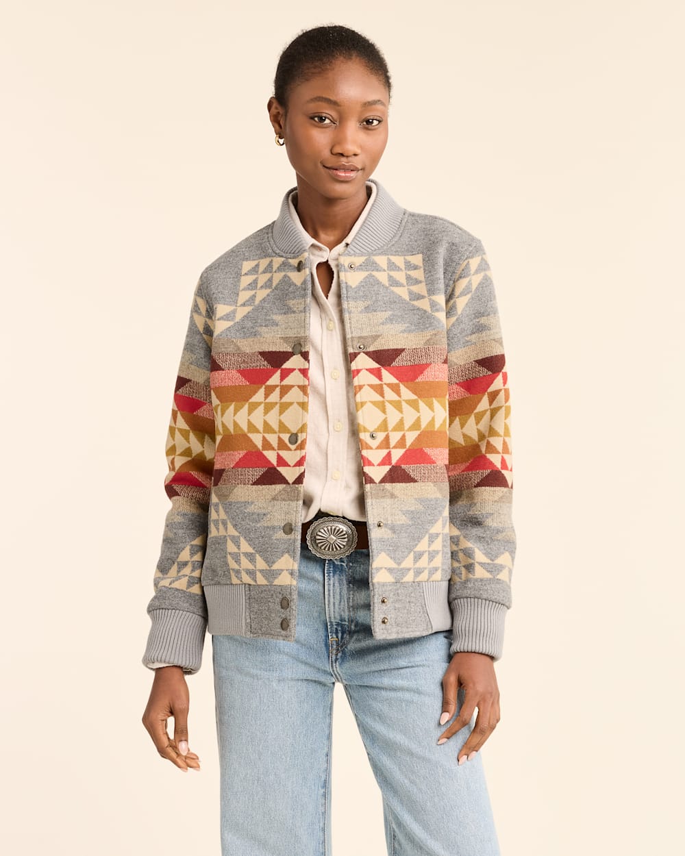 Shop Women's Smith Rock Wool Bomber | Pendleton