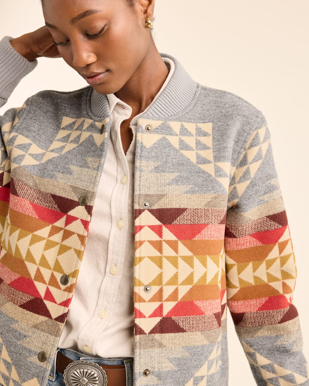 Shop Women's Smith Rock Wool Bomber | Pendleton