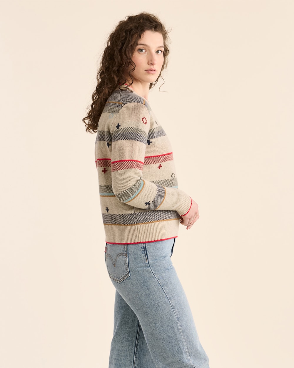 Shop Women's Bridger Stripe Merino Sweater | Pendleton