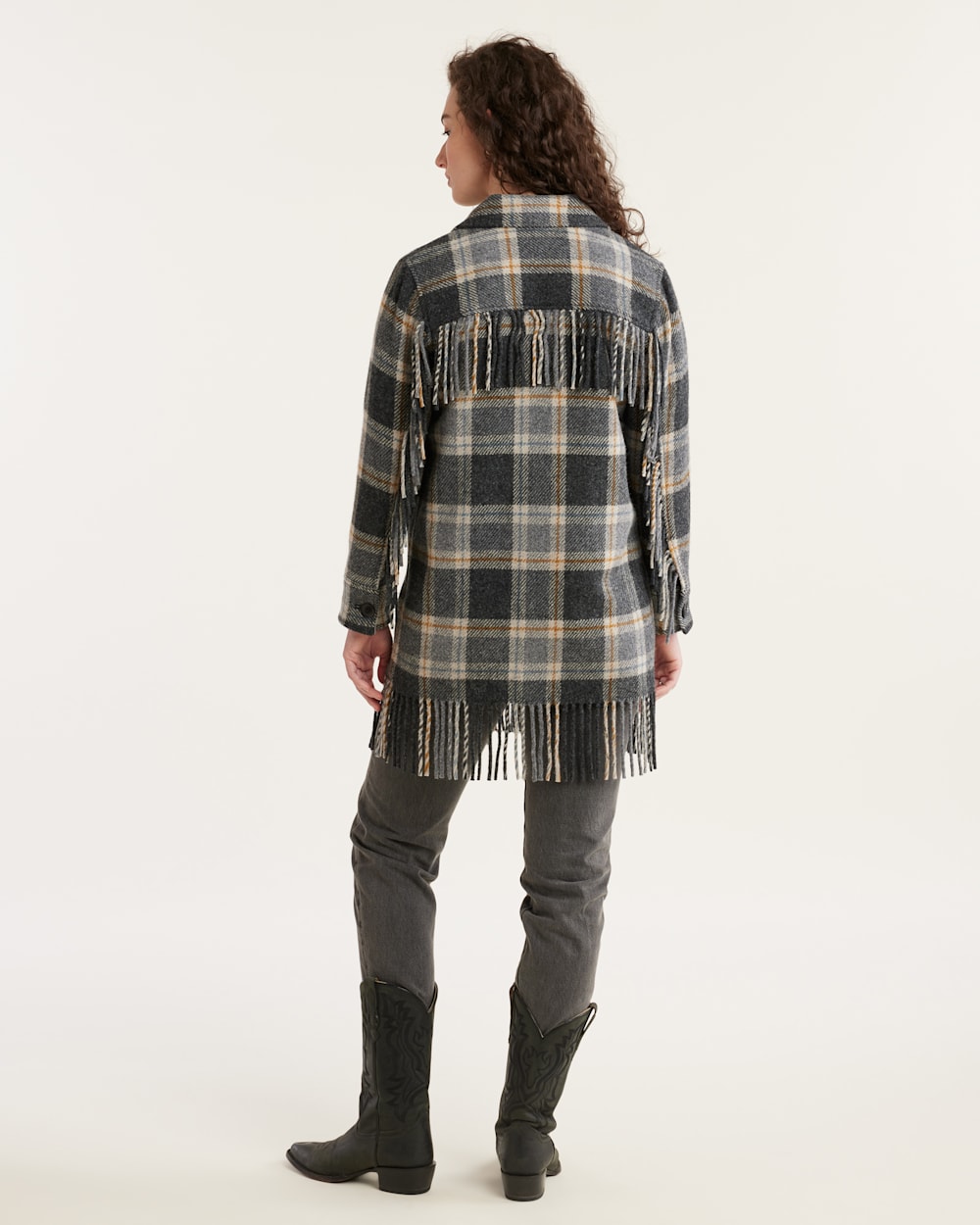 Shop Women's Plaid Jolene Wool Fringed Jacket | Pendleton