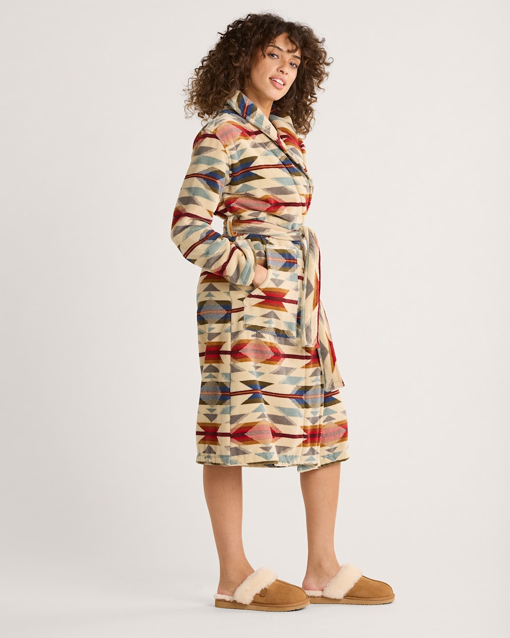 WOMEN'S WYETH TRAIL COTTON TERRY VELOUR ROBE | Pendleton