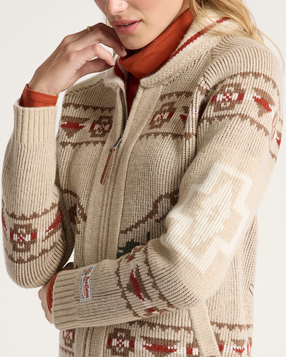 Shop Women's Alpine Lambswool Zip Cardigan in Sweaters & Knits | Pendleton