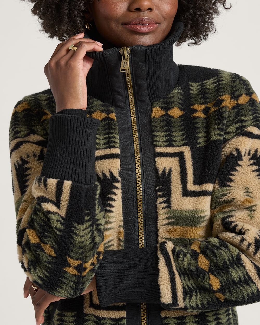 Shop Women's Harding Foxglove Fleece Bomber in Outerwear | Pendleton