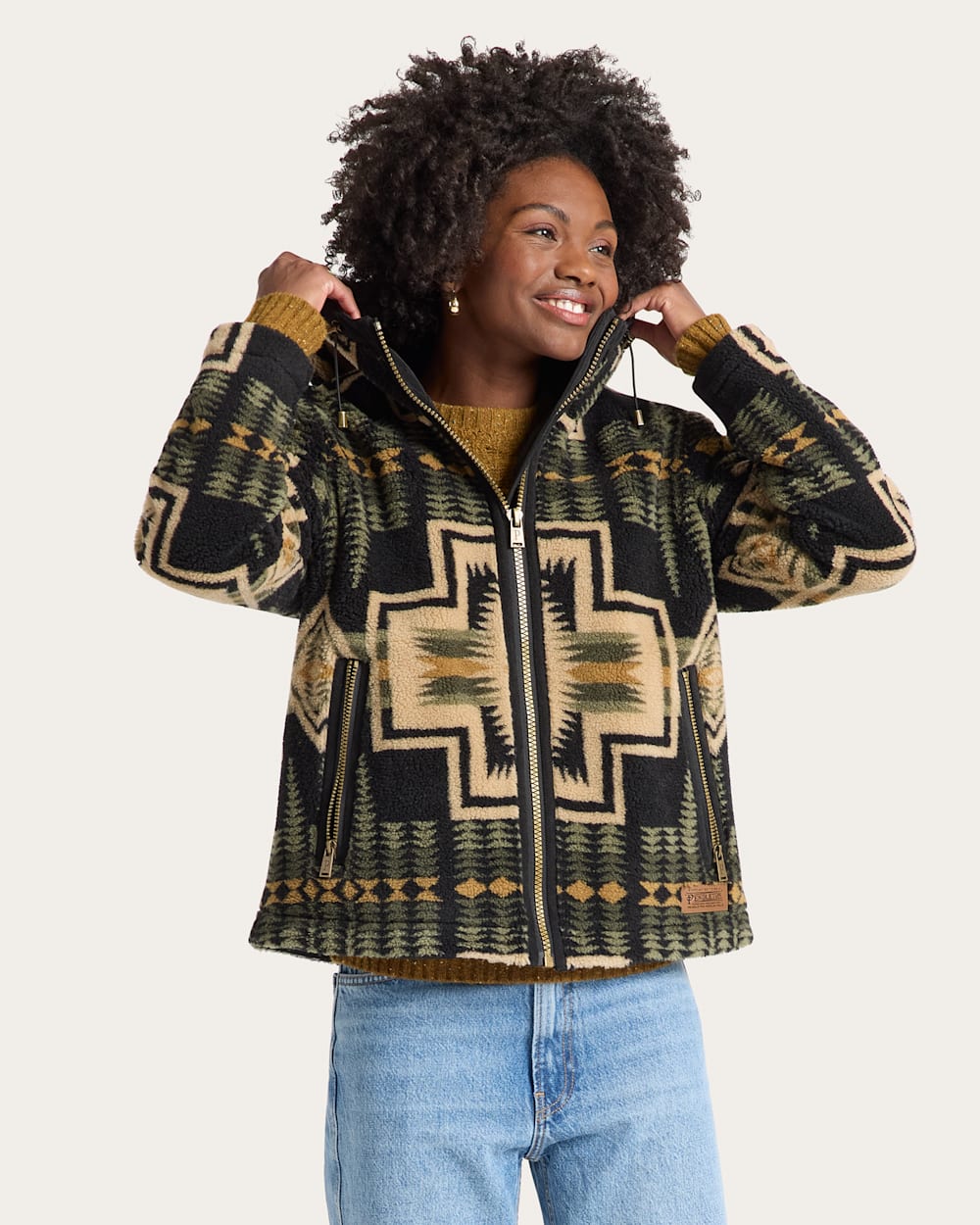 Shop Women's Harding Hooded Fleece Jacket in Outerwear | Pendleton