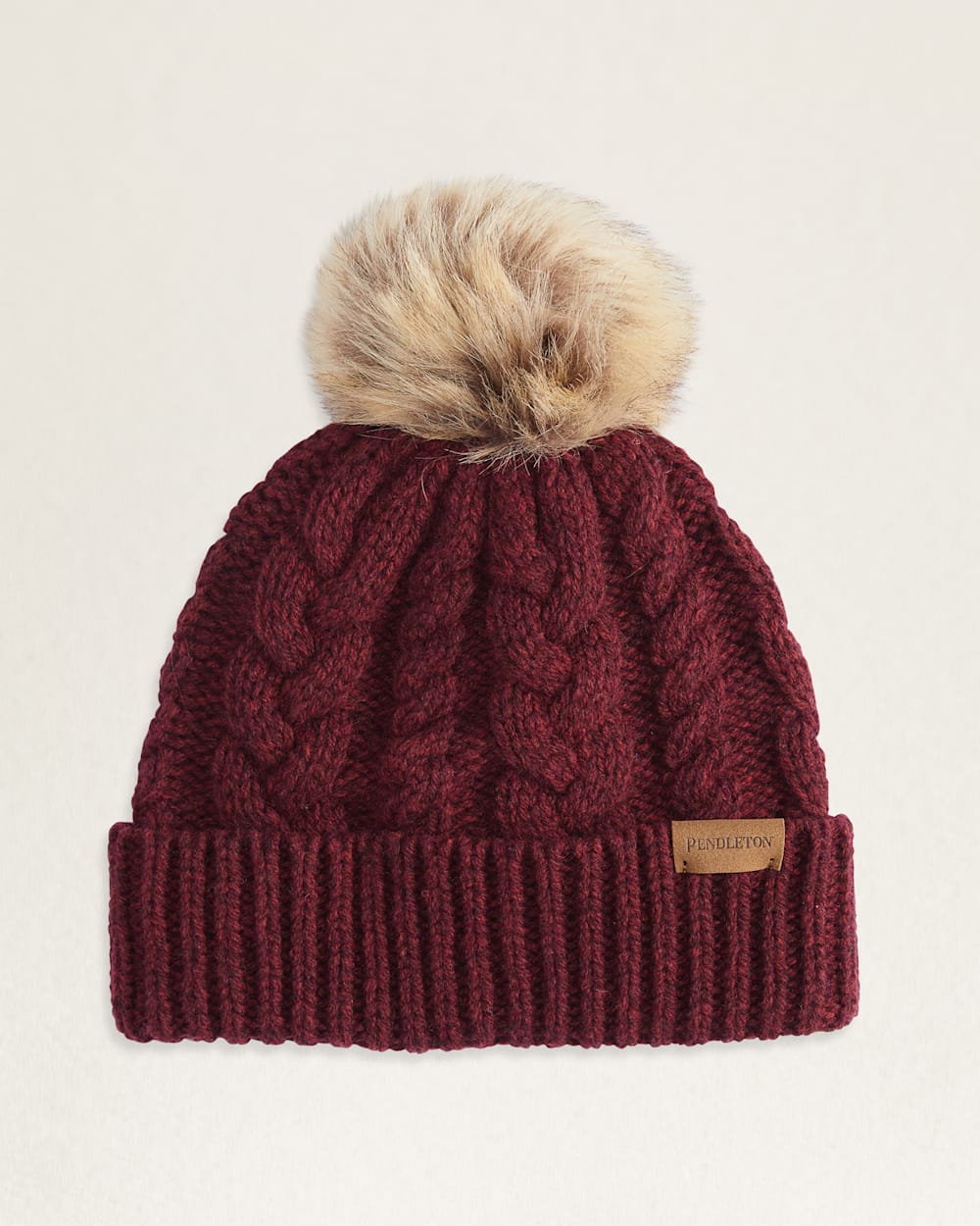 Shop Cable Knit Lambswool Beanie | Pendleton