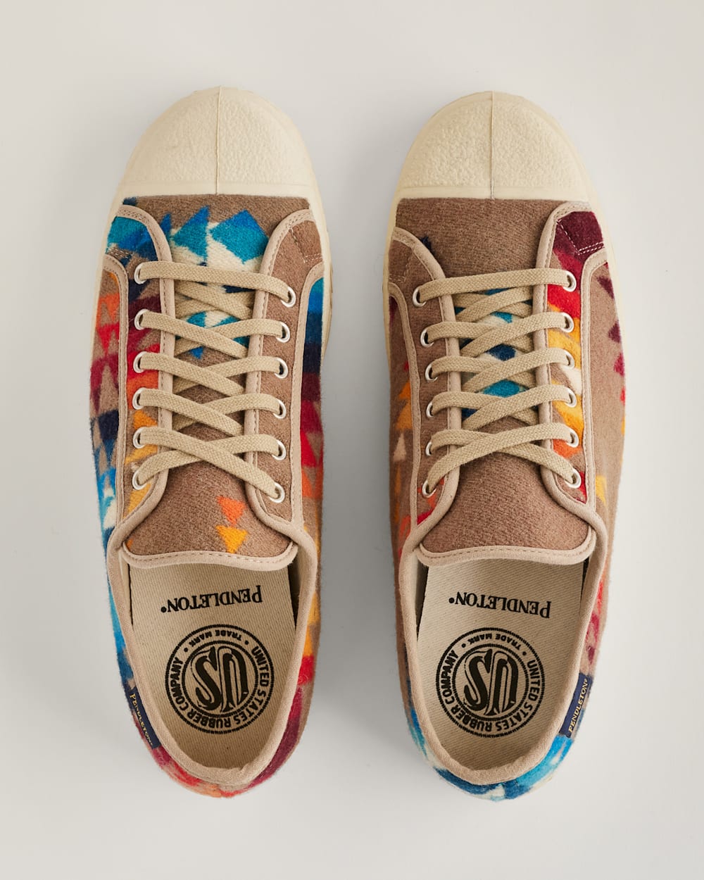 Shop the US Rubber Co x Pendleton Pilot Rock Low Tops Now! | Pendleton