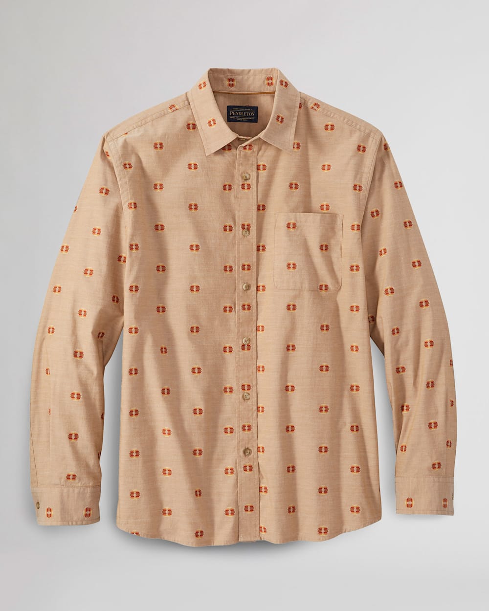Look Sharp in the Men's Long-Sleeve Carson Chambray Shirt
