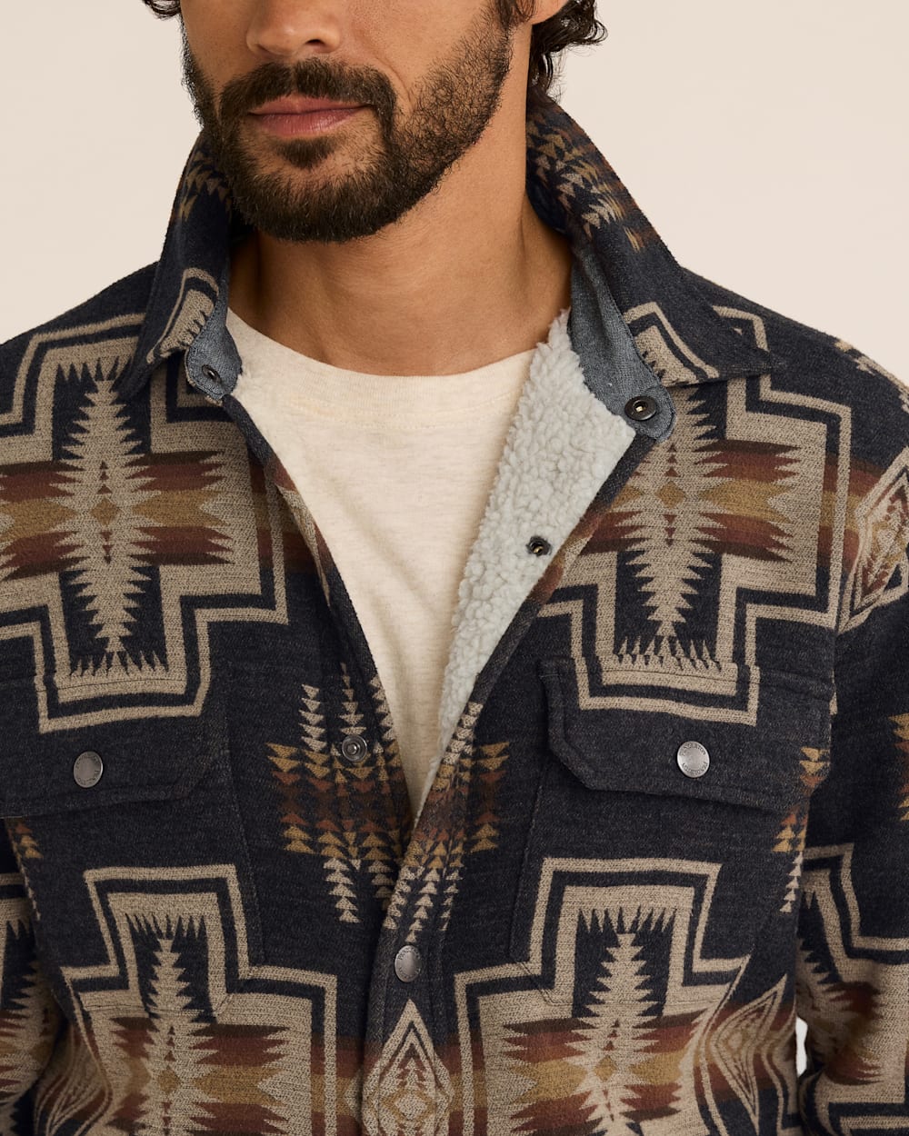 MEN'S HARDING DOUBLESOFT SHERPA-LINED SHIRT JACKET | Pendleton