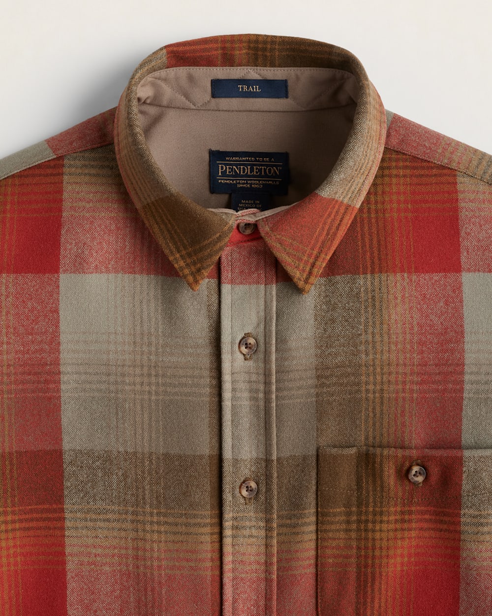 Buy Stylish Men's Plaid Elbow-Patch Trail Shirt | Pendleton
