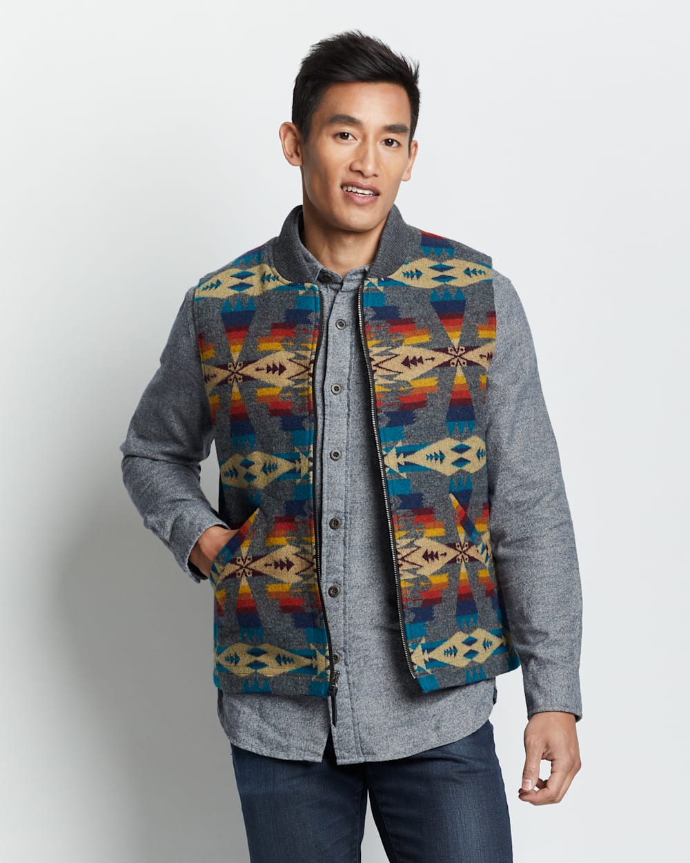 Men's Quilted Zip Vest