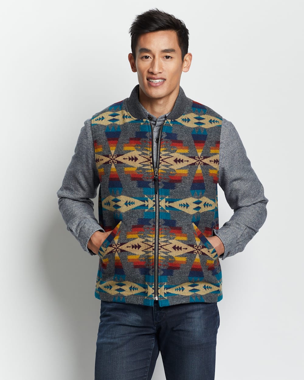 Men's Quilted Zip Vest