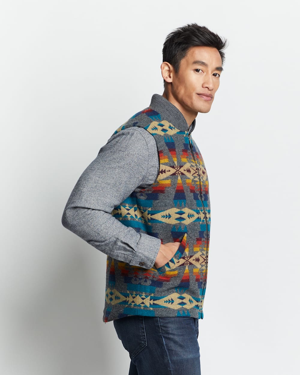 Men's Quilted Zip Vest