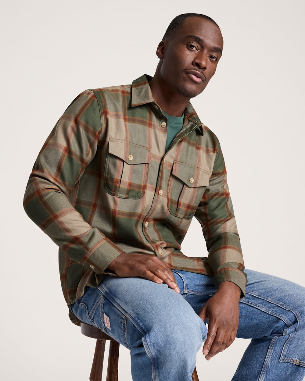 Year-Round Comfort with Men's Plaid Harrison Merino Shirts | Pendleton