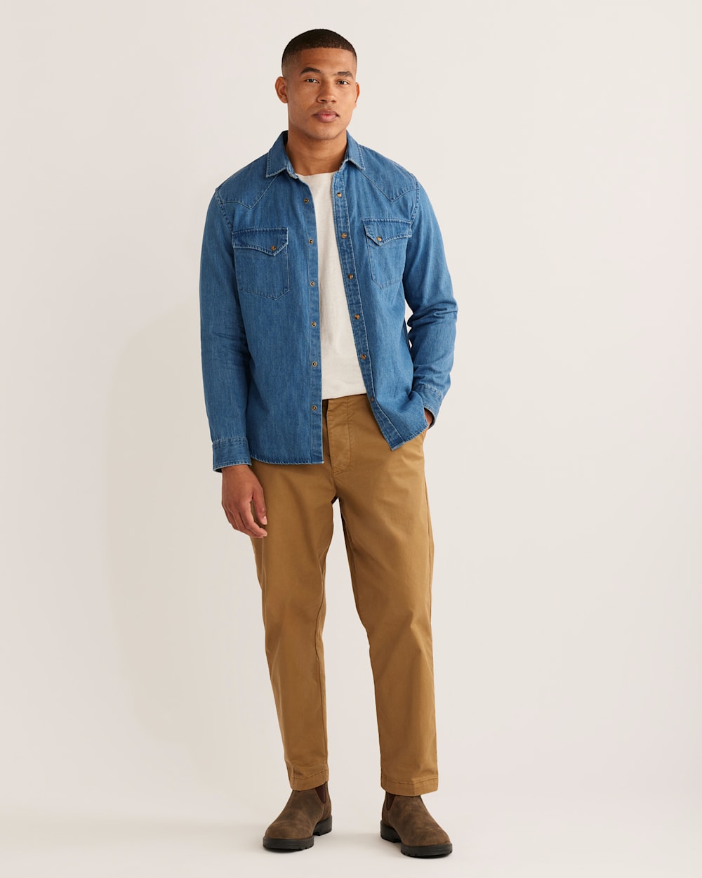Shop Our Pendleton Men's Wyatt Snap-Front Denim Shirt | Pendleton