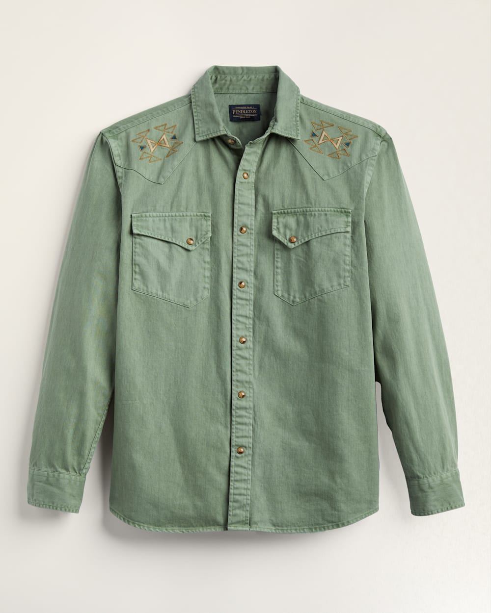 Shop Men's Wyatt Embroidered Denim Shirt | Pendleton