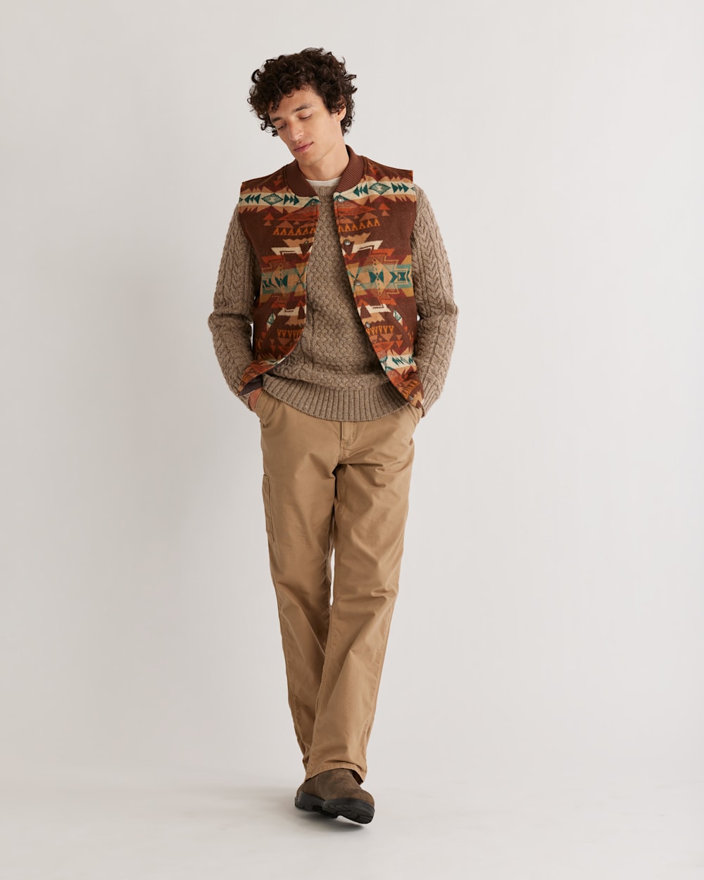 Shop Our Pendleton Men's Parkdale Quilted Snap Wool Vest | Pendleton