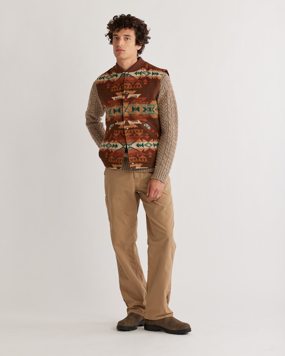 Shop Our Pendleton Men's Parkdale Quilted Snap Wool Vest | Pendleton