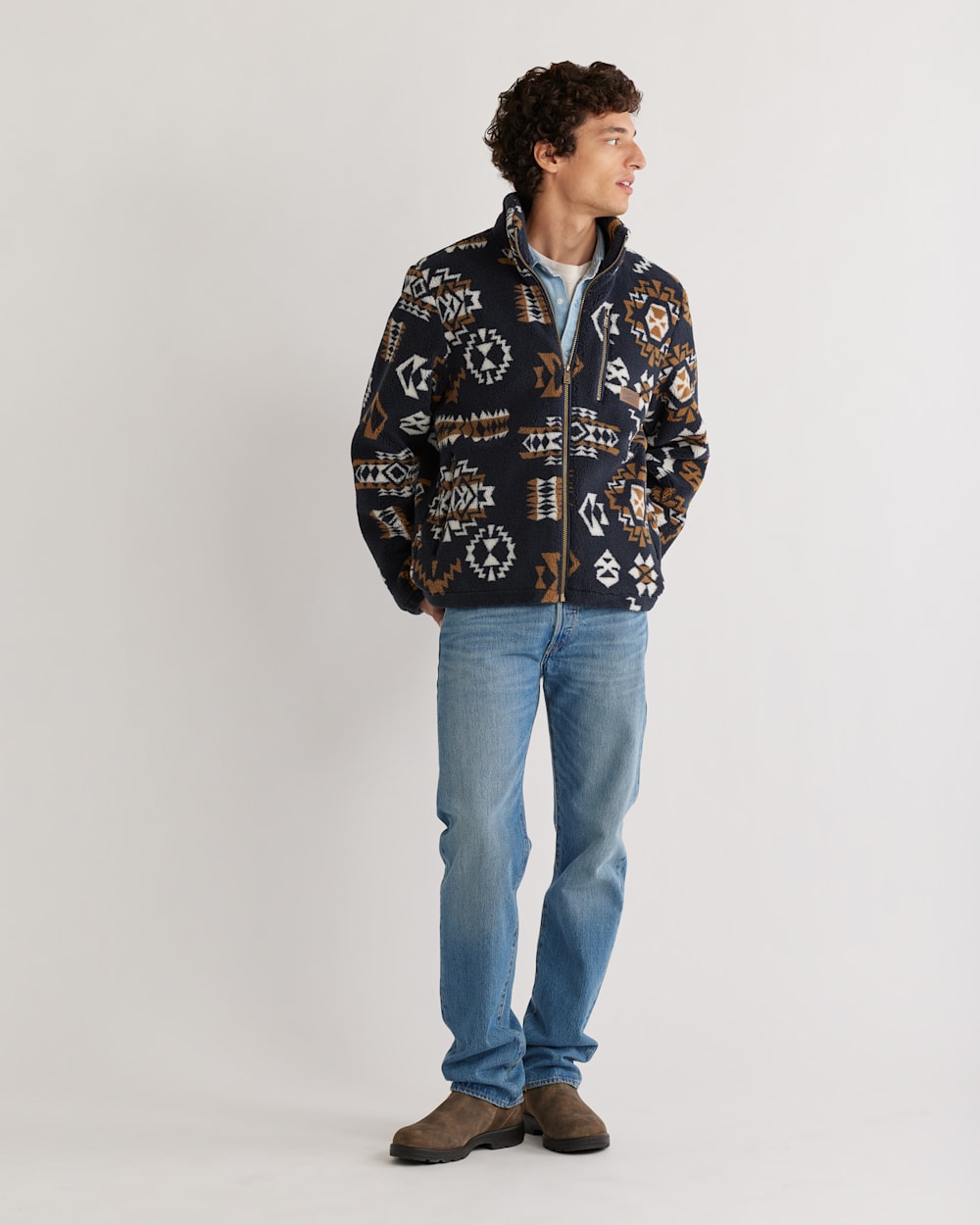 Shop Our Pendleton Men's Whidbey Zip Front Fleece Jacket | Pendleton