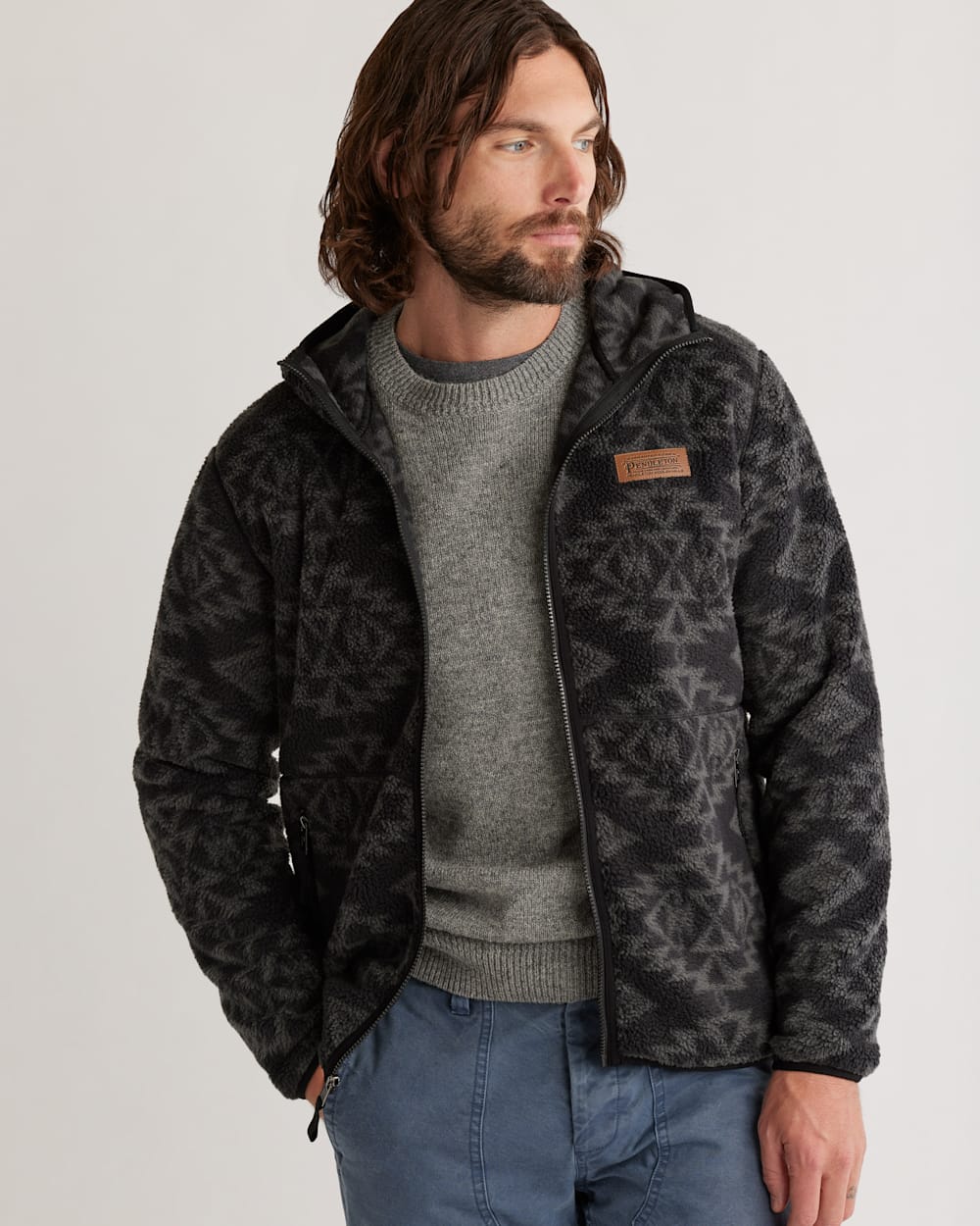 Shop Our Pendleton Men's Fleece Hooded Jacket | Pendleton