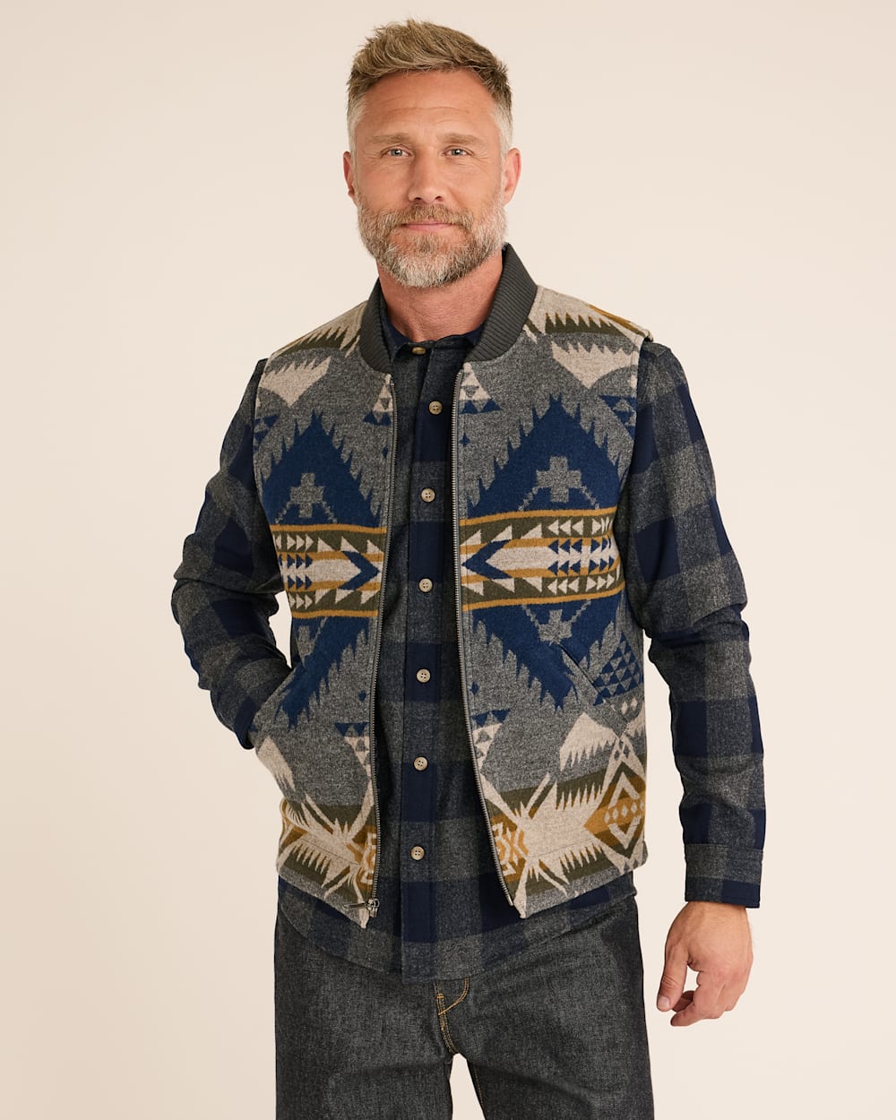 Shop Men's Colton Quilted Wool Vest | Pendleton