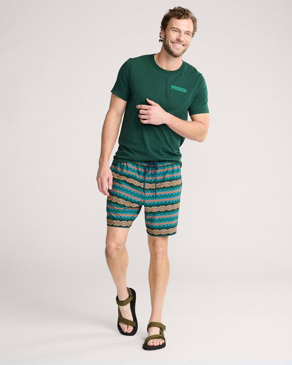 Shop Wildland Heroes Shoreside Pack-N-Go Swim Trunks | Pendleton